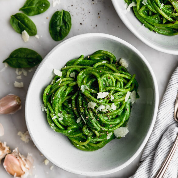 Tallarines verdes peruanos - Cravings Journal