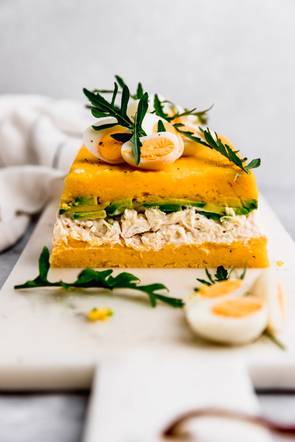 Causa limeña de pollo - Cravings Journal