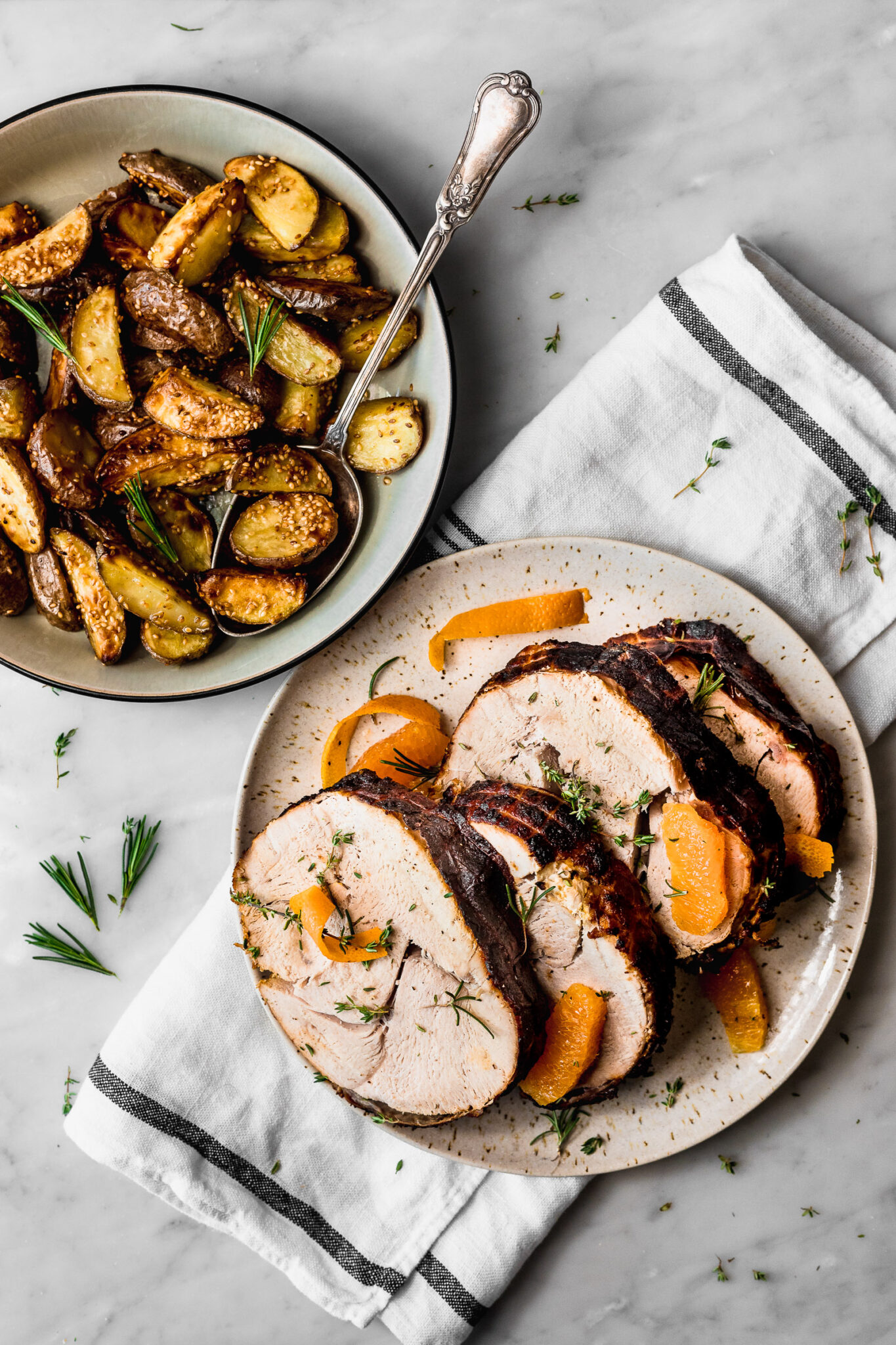 Pechuga de pavo al horno con cítricos y papas - Cravings Journal