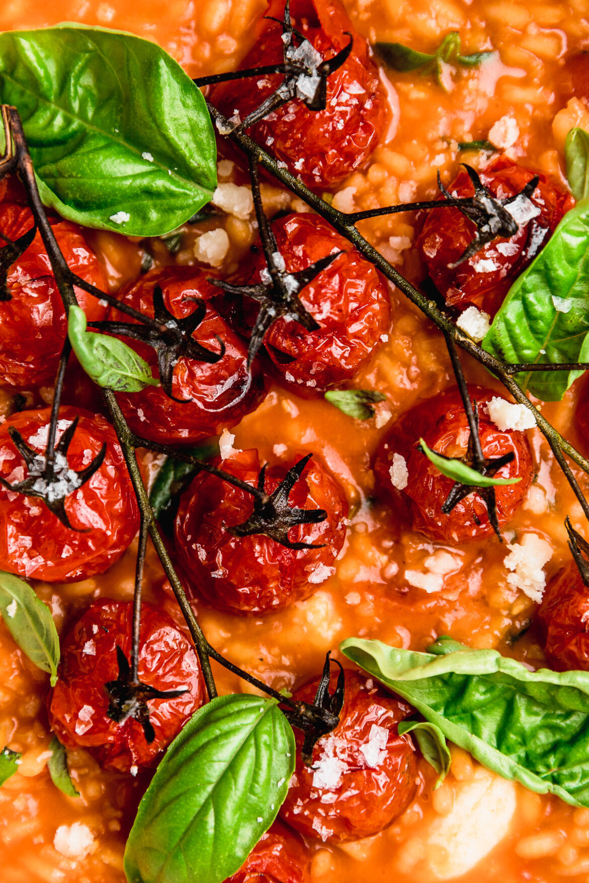 Risotto Caprese con tomates al horno - Cravings Journal