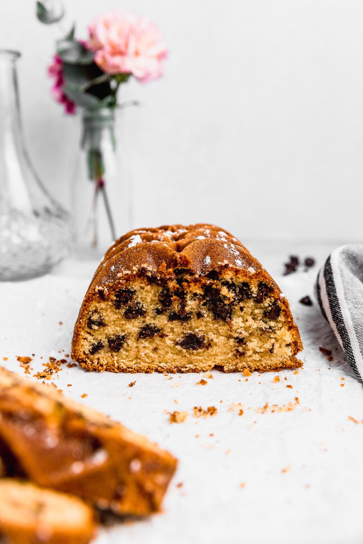 Queque de vainilla con chips de chocolate - Cravings Journal