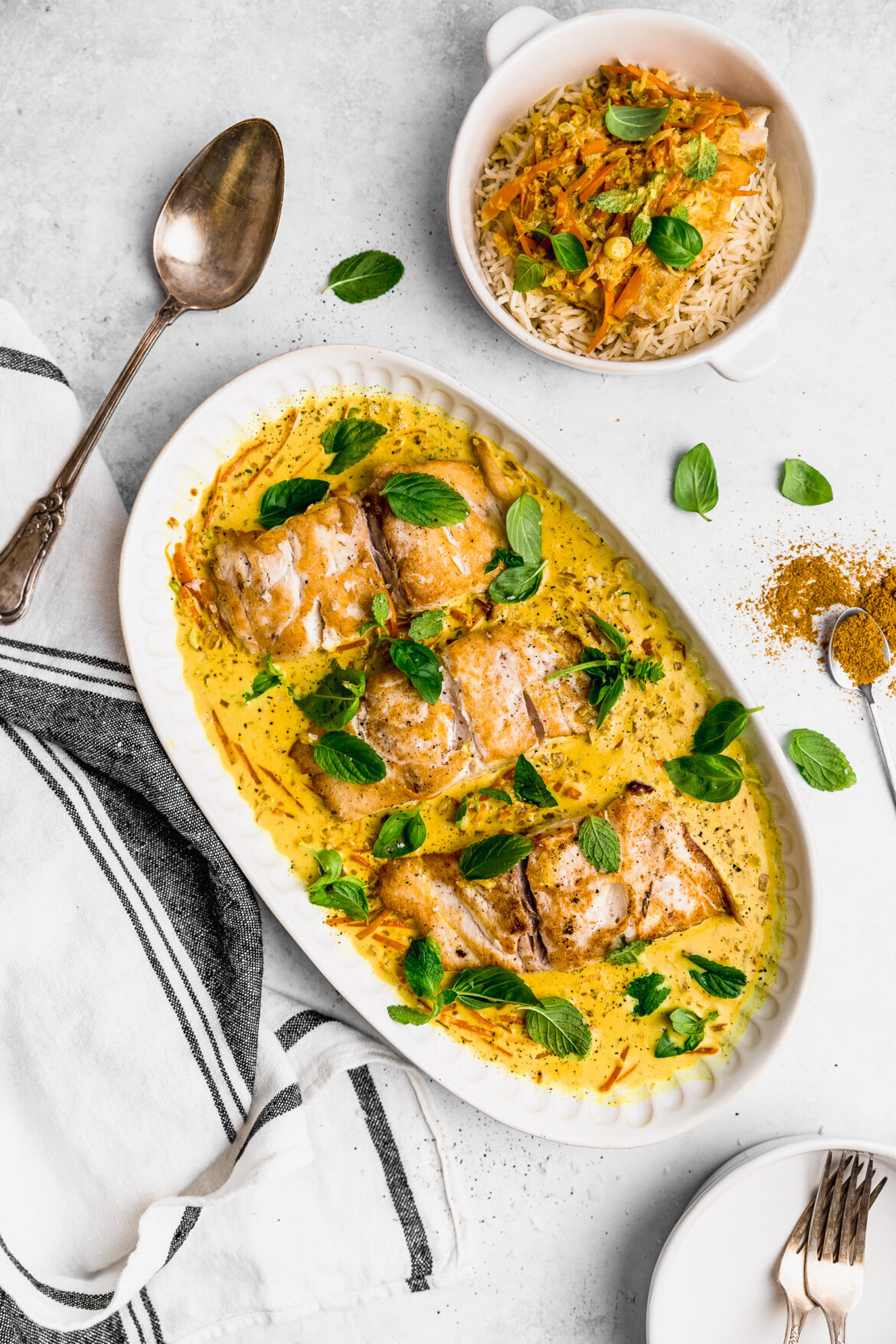 Pescado son salsa de curry y coco rápida - Cravings Journal