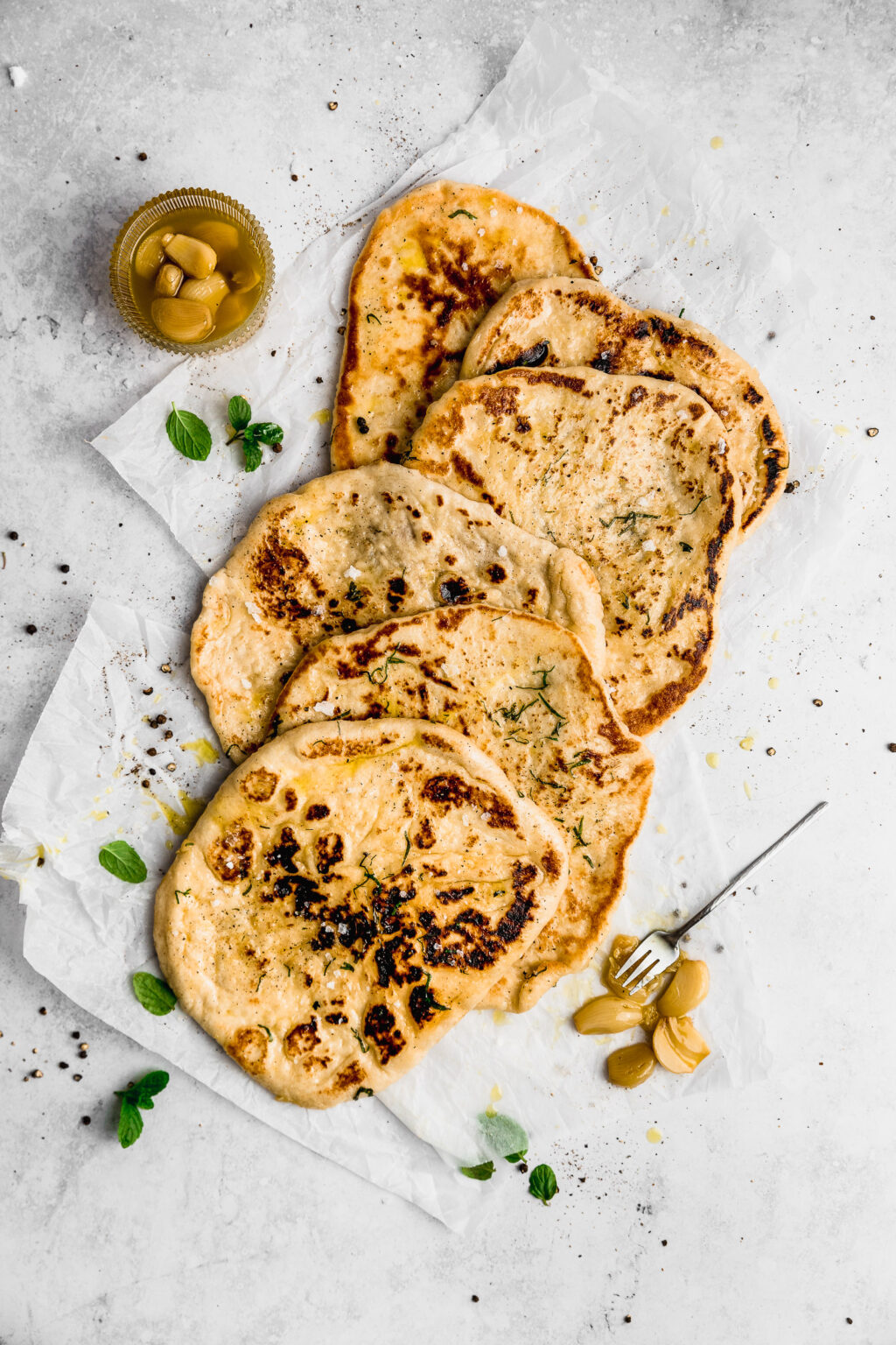 Naan fácil (pan a la sartén) - Cravings Journal