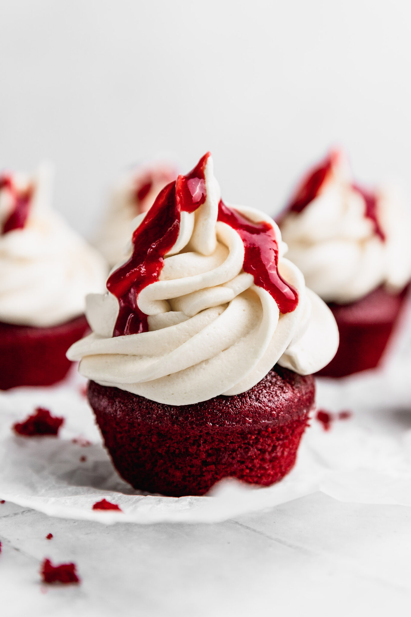 Cupcakes de red velvet (Halloween) - Cravings Journal
