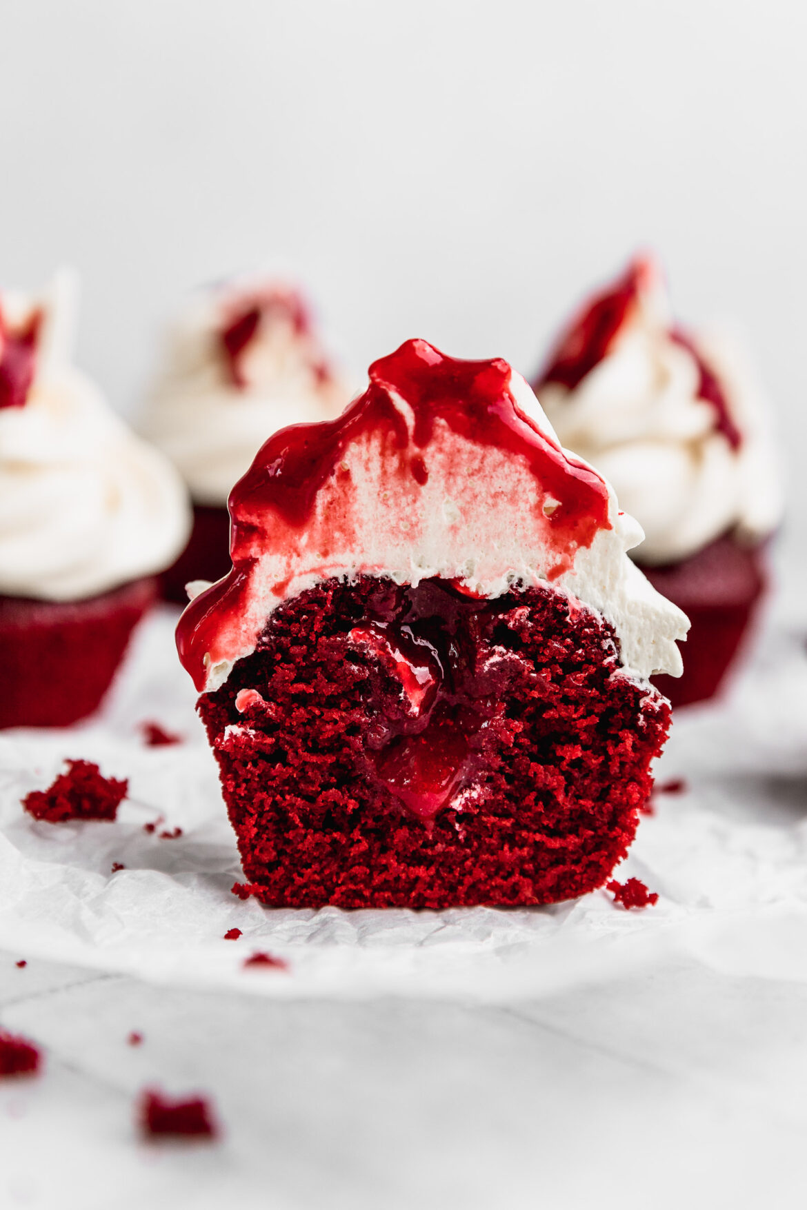 Cupcakes de red velvet (Halloween) - Cravings Journal
