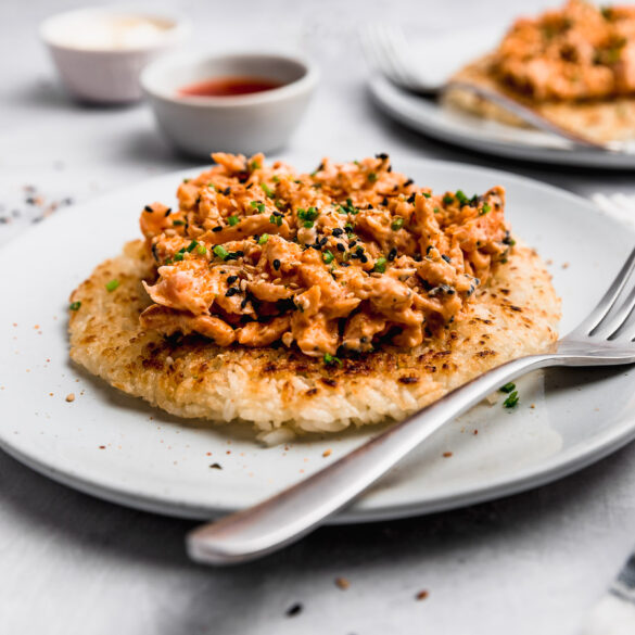 Arroz crocante con pescado - Cravings Journal