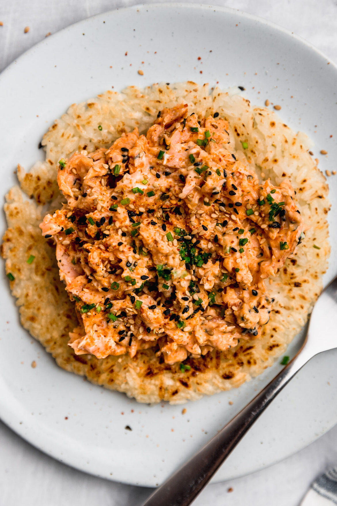 Arroz crocante con pescado - Cravings Journal