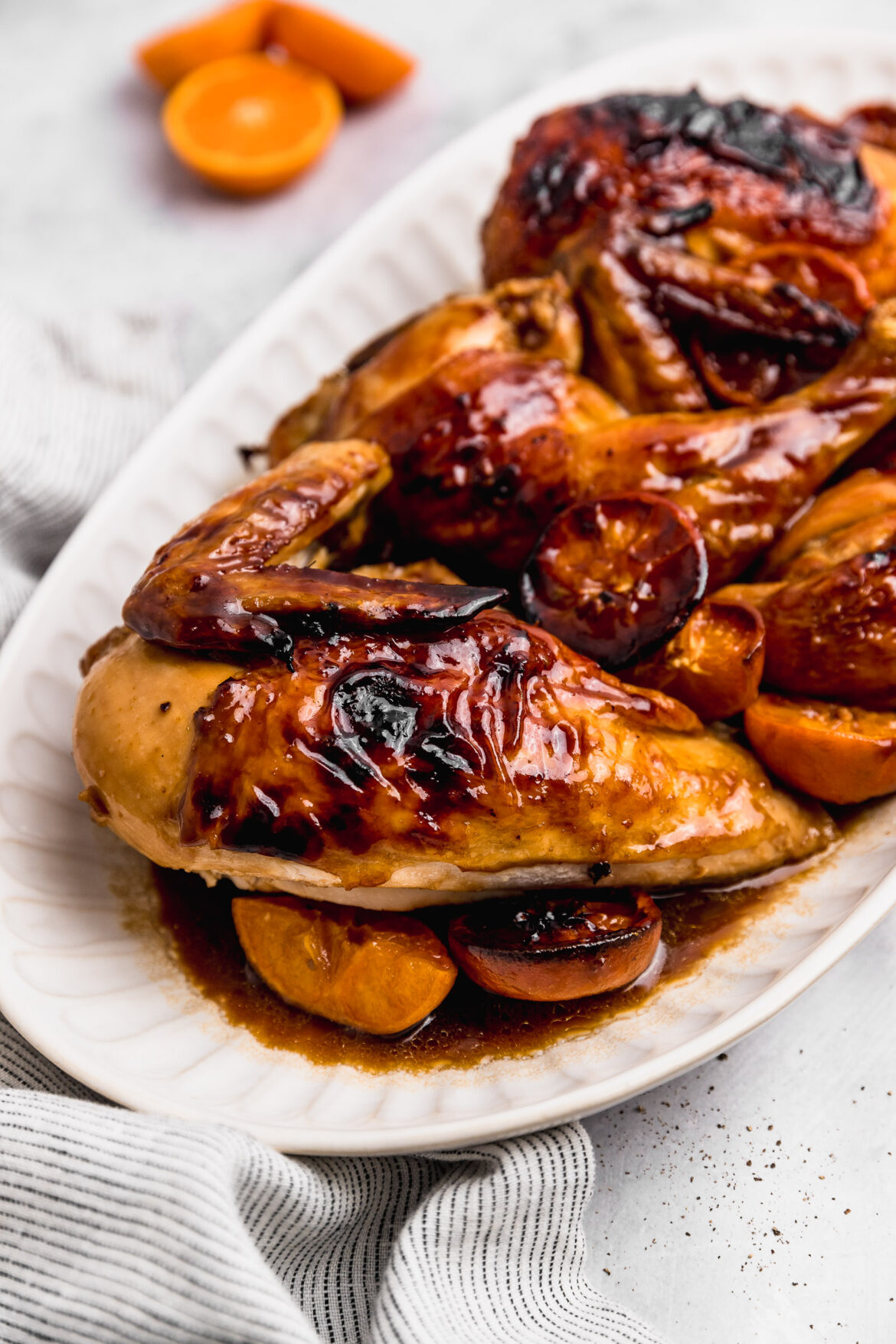 Pollo al horno con mandarina - Cravings Journal