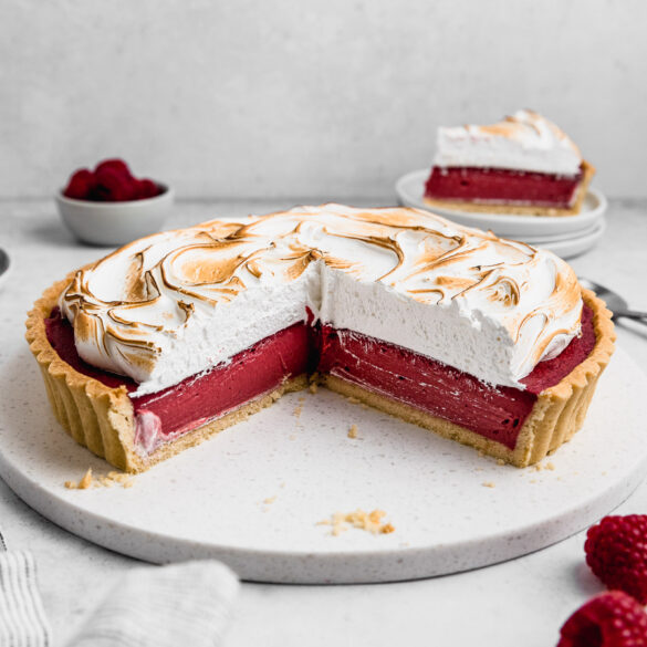 Pie de frambuesa con merengue (pay de frambuesas) - Cravings Journal