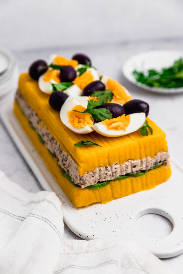 Causa de Atún (causa peruana rellena de atún) - Cravings Journal