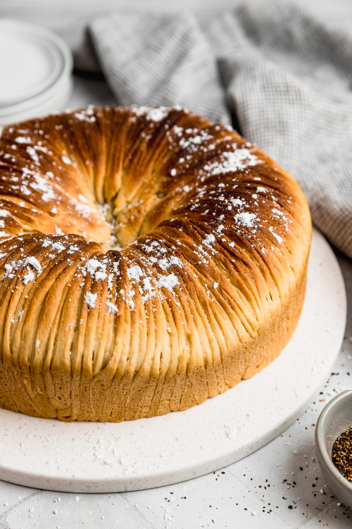 Pan ovillo de lana chai (relleno de almendras y té) - Cravings Journal